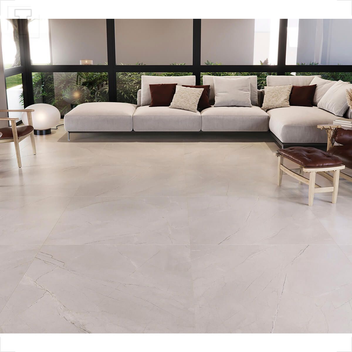 PORCELANATO VILLAGRES 108X108 RETIFICADO NATURAL PULPIS 108024A