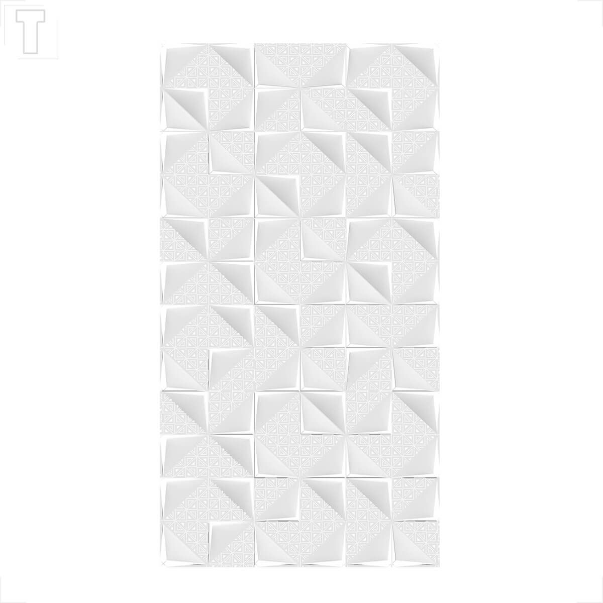 REVESTIMENTO MEGGAGRES PREMIUM 63X120 RETIFICADO ACETINADO PRISMA WHITE