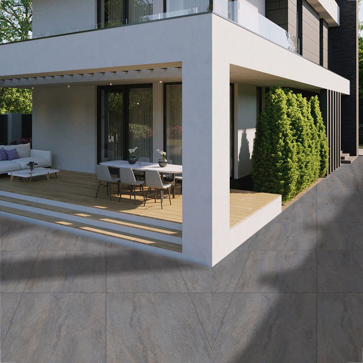 PISO LORENZZA 56,9X56,9 RETIFICADO ANTIDESLIZANTE RT 7775