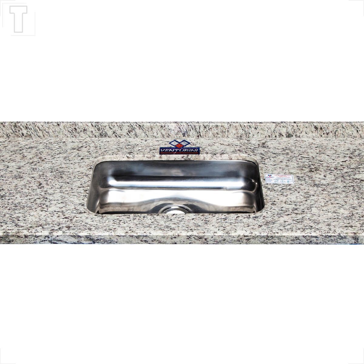 PIA COZINHA GRANITO VENTURINI BELLA 150M ARABESCO CUBA RASA