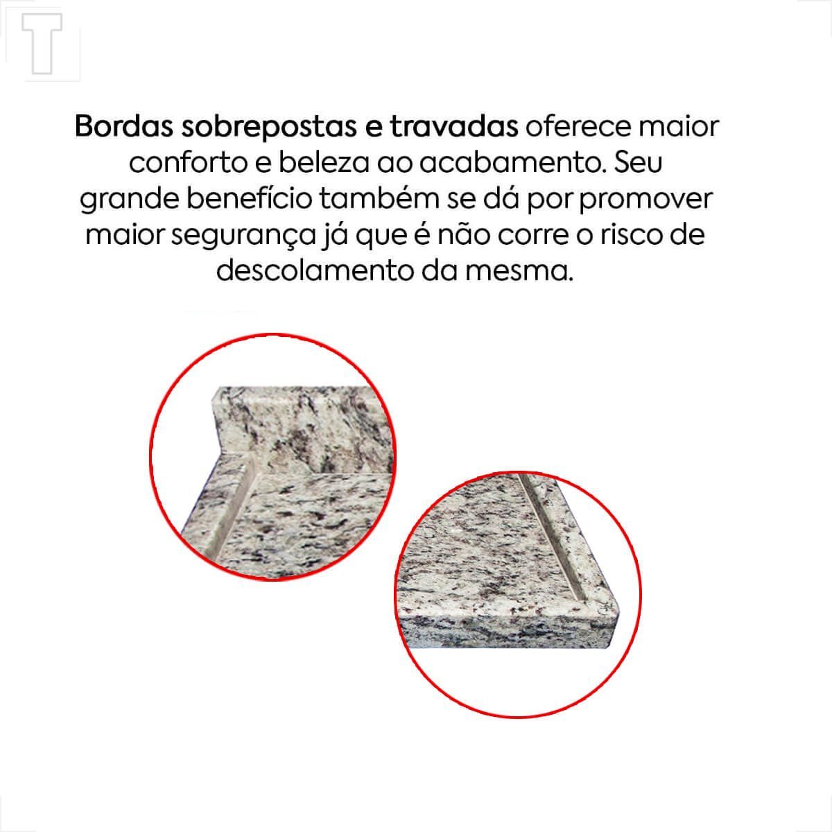 PIA COZINHA GRANITO VENTURINI BELLA 150M ARABESCO CUBA RASA