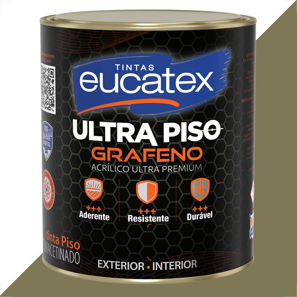 TINTA EUCATEX ULTRA PISO 900ML GRAFENO CONCRETO ACRILICO PREMIUM