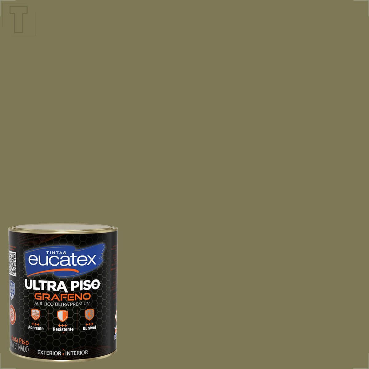 TINTA EUCATEX ULTRA PISO 900ML GRAFENO CONCRETO ACRILICO PREMIUM