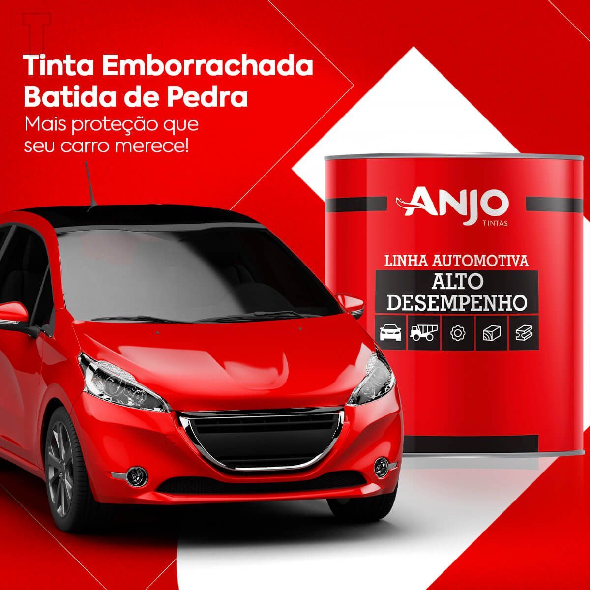 TINTA EMBORRACHADA ANJO BATIDA DE PEDRA PRETO 900ML