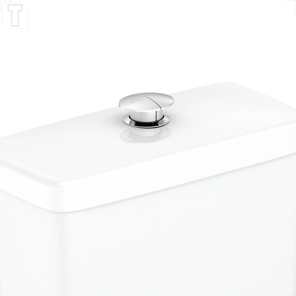 CAIXA PARA ACOPLAR ROCA DEBBA DUPLO BOTAO ACIONAMENTO ELEVADO BRANCA ...