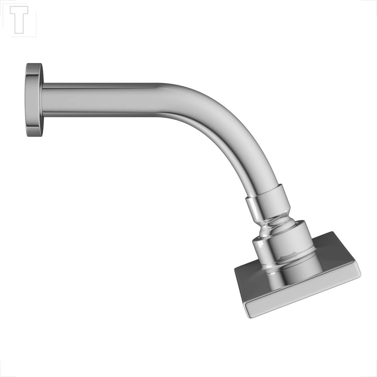 CHUVEIRO DECA FLEX C/TUBO PAREDE 1965.C.STD CROMADO RETANGULAR