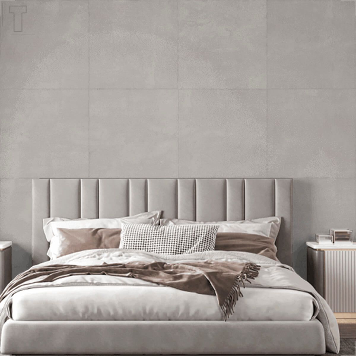 PORCELANATO DELTA 90X90 RETIFICADO ACETINADO OBELISCO BETON LIGHT 2910-A